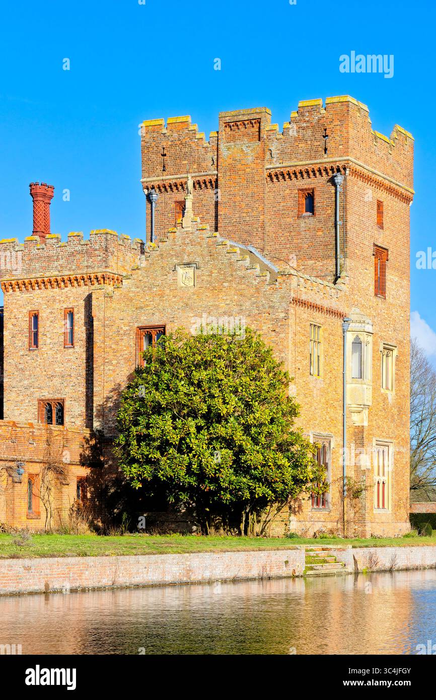 Oxburgh Hall and Moat, National Trust property Stock Photo - Alamy