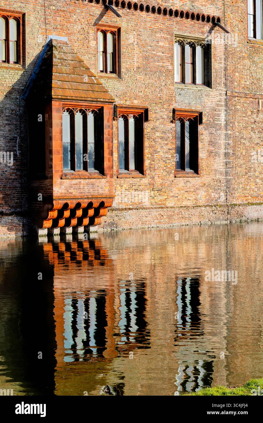 Oxburgh Hall and Moat, National Trust property Stock Photo - Alamy
