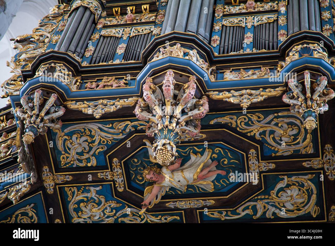 Gdansk, Poland - 04-07-2025 - Disturbing angel-face decorations after ...