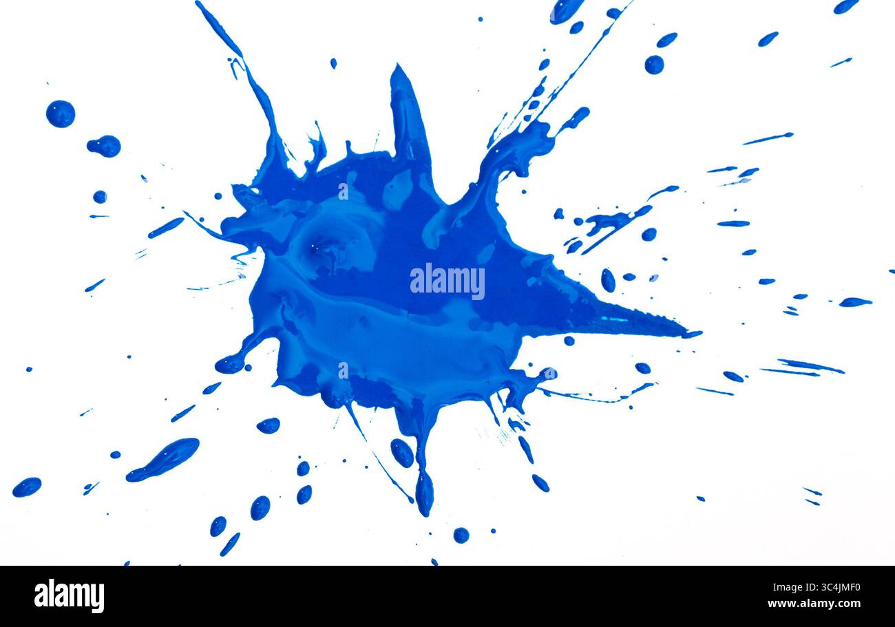 Deep blue oil paint hi-res stock photography and images - Alamy