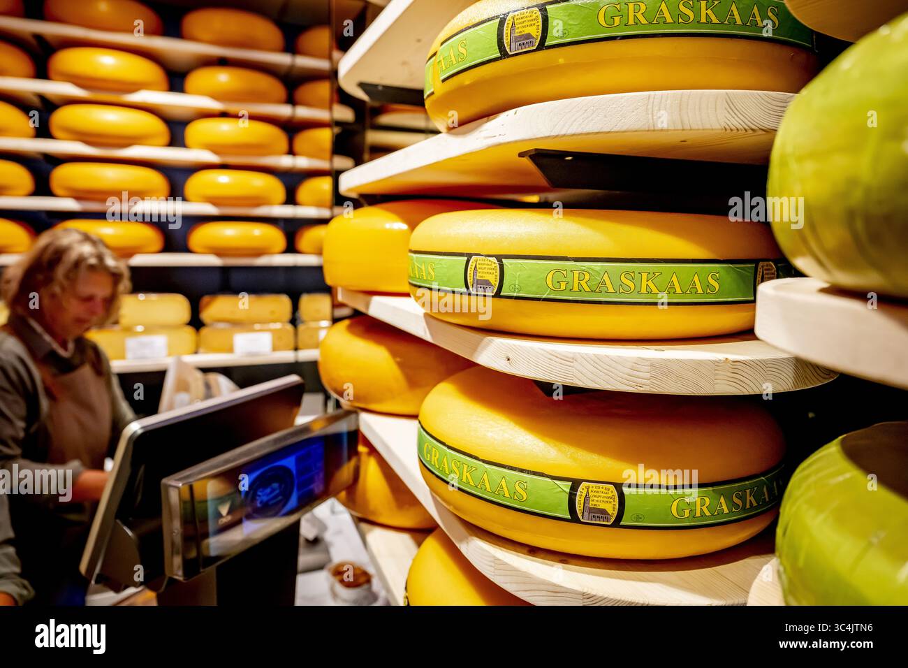 GOUDA - A cheese store in gouda with the famous gouda cheese .Those who ...
