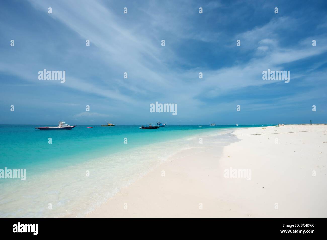 Seascape horizon where ocean meets sky, offering a serene natural ...