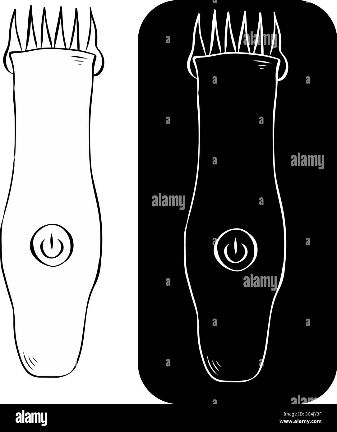 Barber styling beard trimmer Stock Vector Images - Alamy