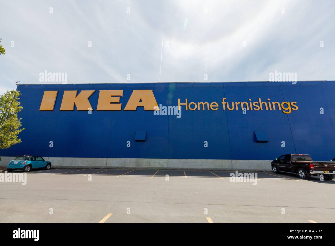 Portland, Oregon, USA-May 12, 2019: Ikea famous Swedish furniture store ...