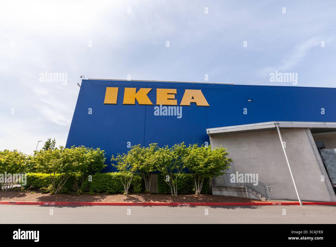 Portland, Oregon, USA-May 12, 2019: Ikea famous Swedish furniture store ...
