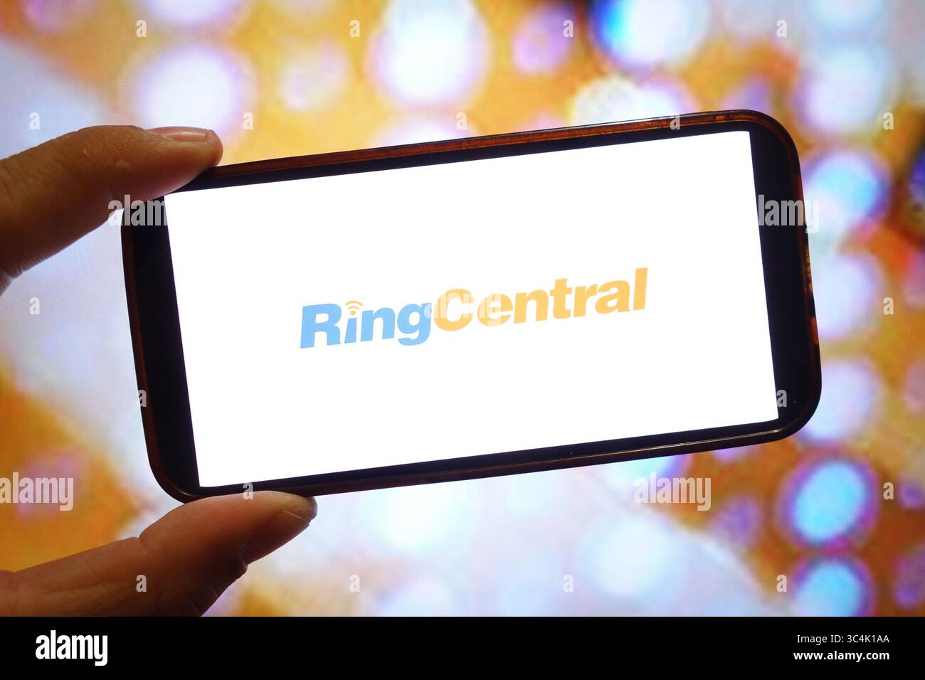 July 5, 2025, Poland: In this photo illustration, a RingCentral company ...