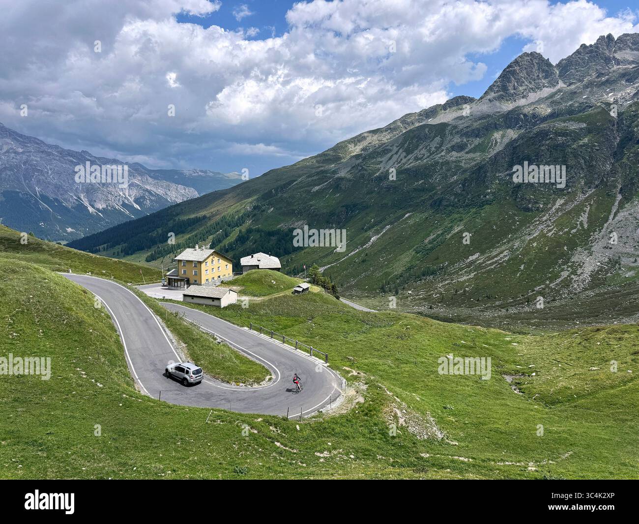 Rennrad Tour in den italienischen und Schweizer Alpen, Passo di Spluga ...