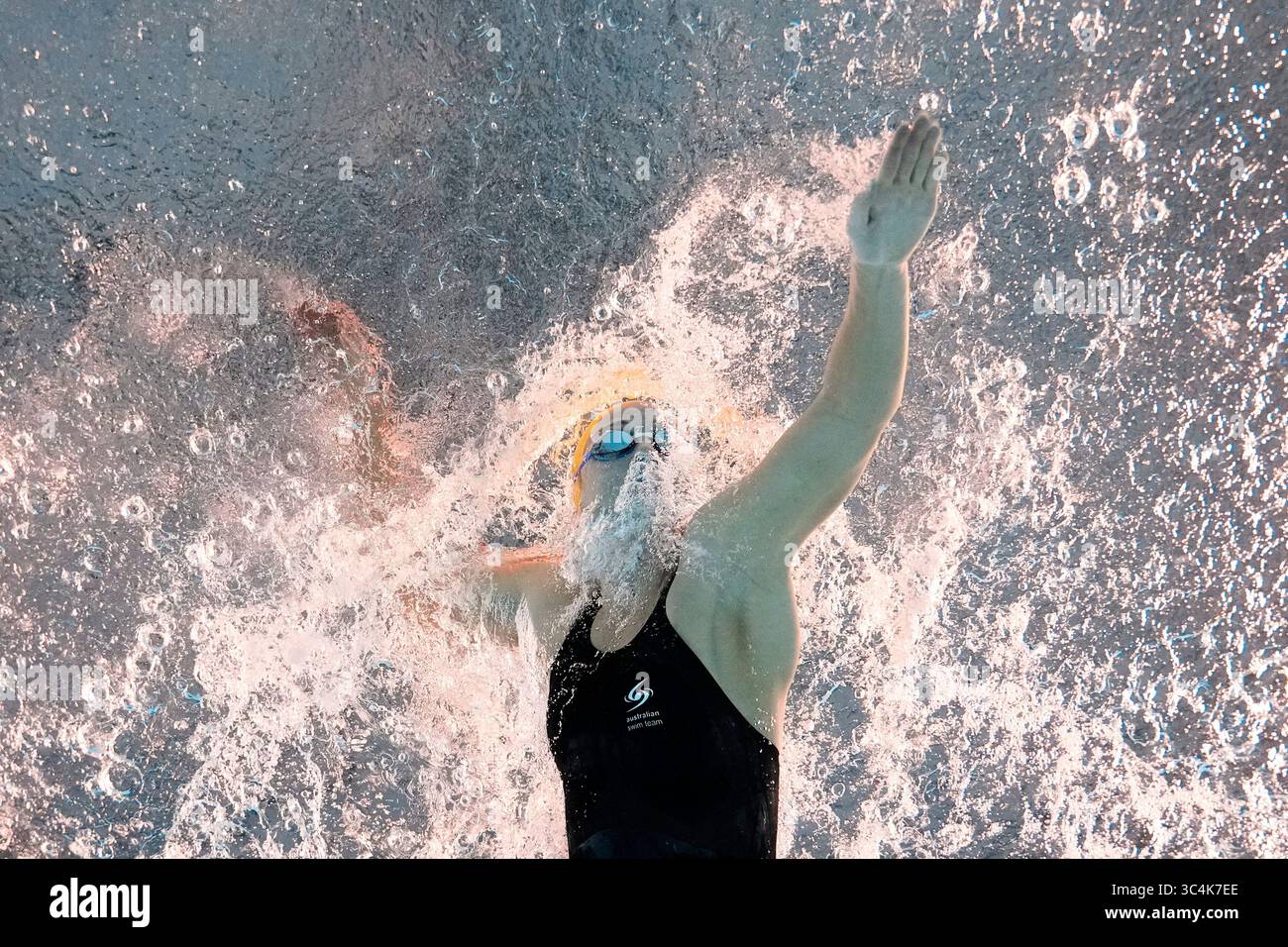 Jamie Perkins of Australia competes in the women's 200m freestyle ...