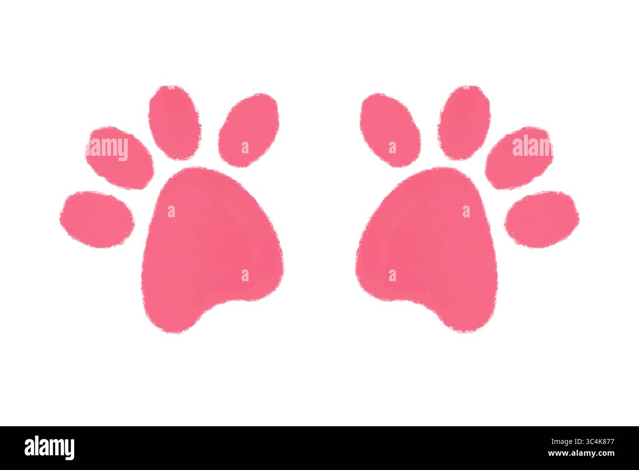 Foot print icon doodle Cut Out Stock Images & Pictures - Alamy