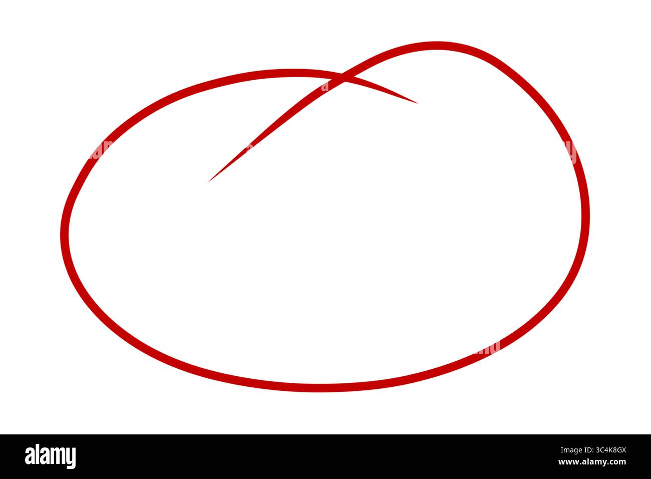 Hand Drawn Red Circle Outline PNG, Highlight Doodle, Scribble Round ...