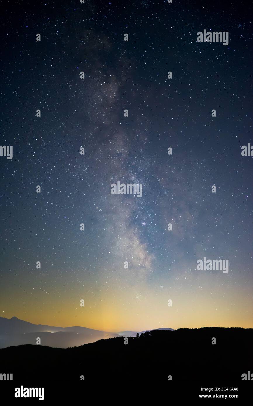 The Milky Way above the Dolomites, northern Italy Stock Photo - Alamy