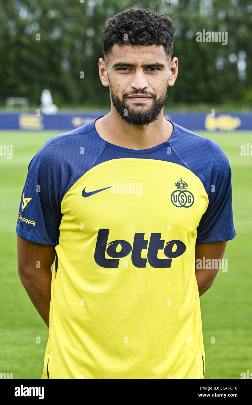 Union's Adem Zorgane poses for a portrait picture at the 2025-2026 season photoshoot of Belgian ...