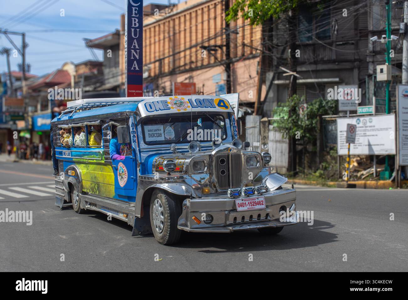 Tagbilaran, Bohol, Philippines, public transportation, jeepneys, on the ...