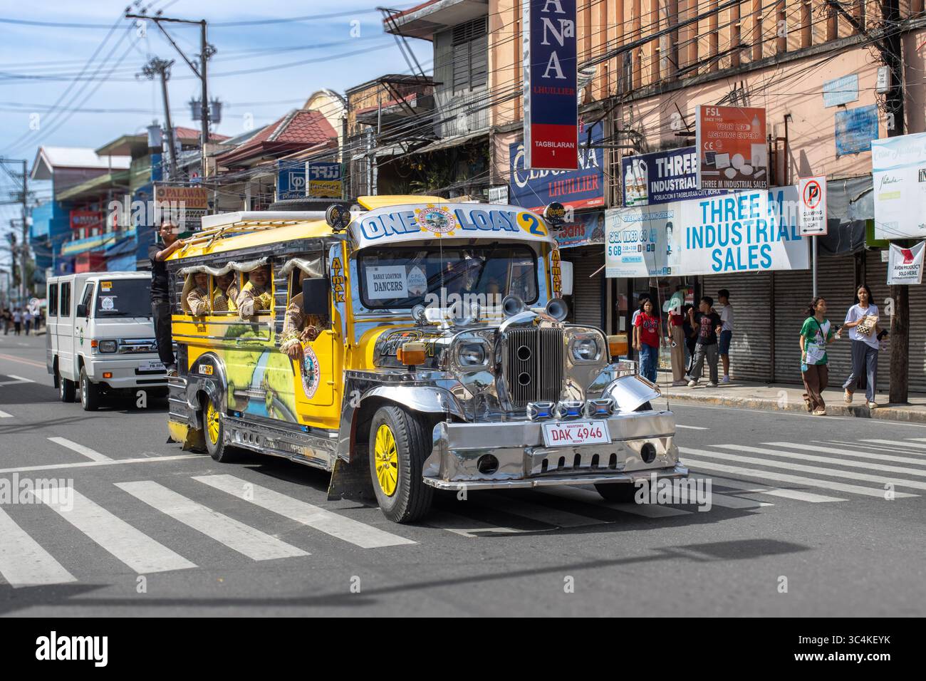 Tagbilaran, Bohol, Philippines, public transportation, jeepneys, on the ...
