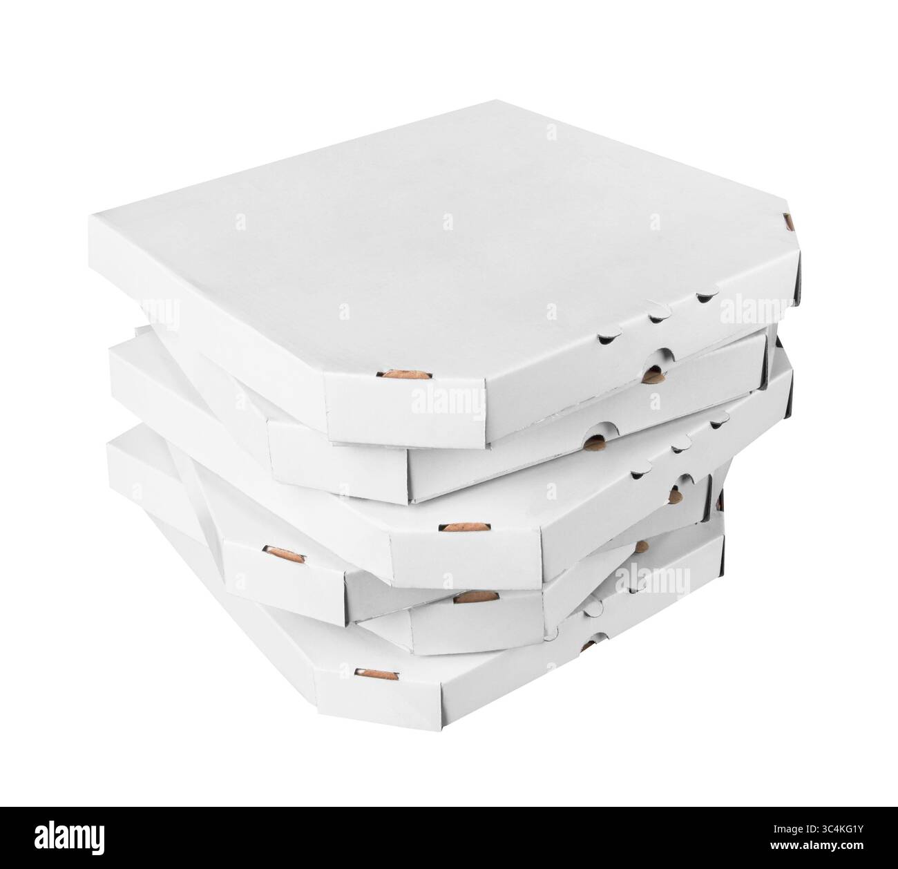 Stack empty pizza boxes Cut Out Stock Images & Pictures - Alamy