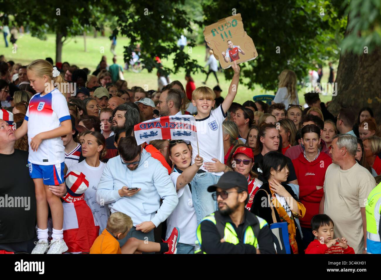 Lionesses banner football young fans hi-res stock photography and ...