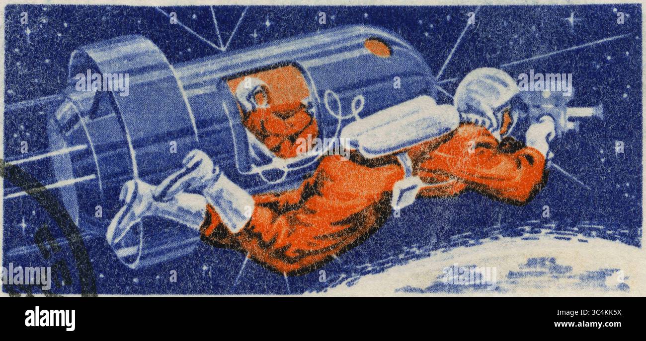 November 12, 2017 - Russia - VoskhodÂ 2,Â Soviet-Manned Space Mission, Commemorative Postage ...