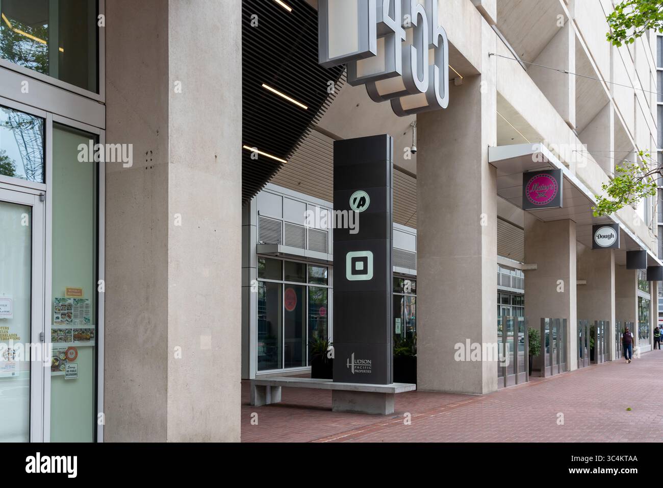 The entrance to Square headquarters in San Francisco, CA, USA Stock ...