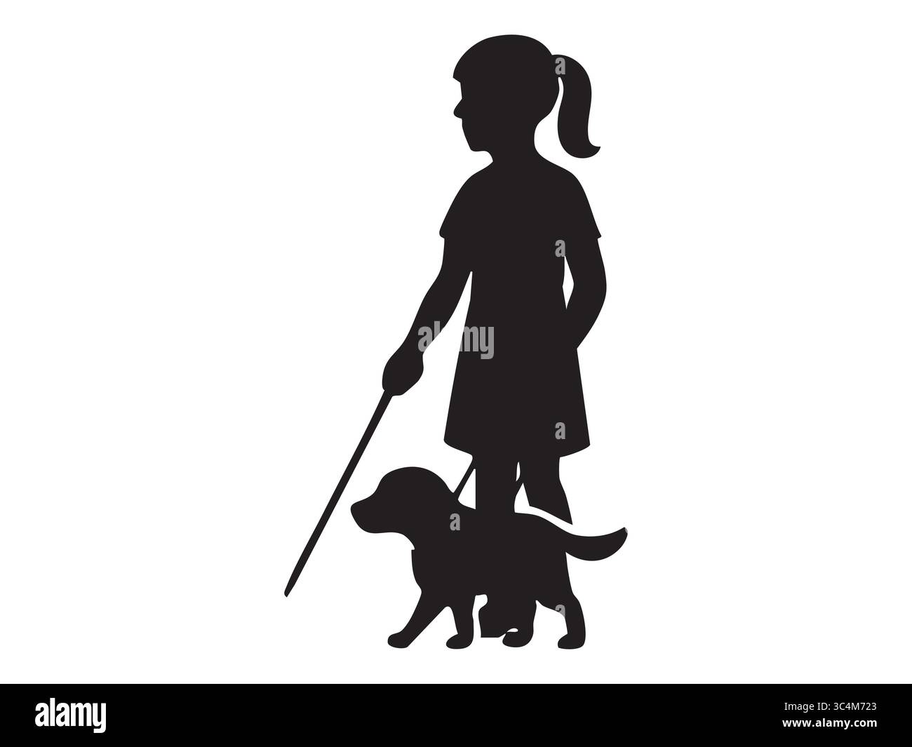 Blind girl child Cut Out Stock Images & Pictures - Alamy