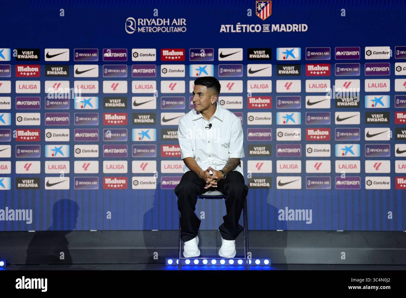 Thiago Almada during his presentation as new player of Atletico de ...