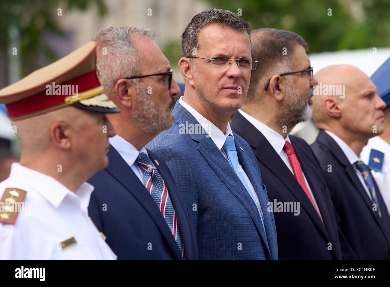 Bucharest, Romania. 29th July, 2025: Ionut Mosteanu (C), Romanian ...