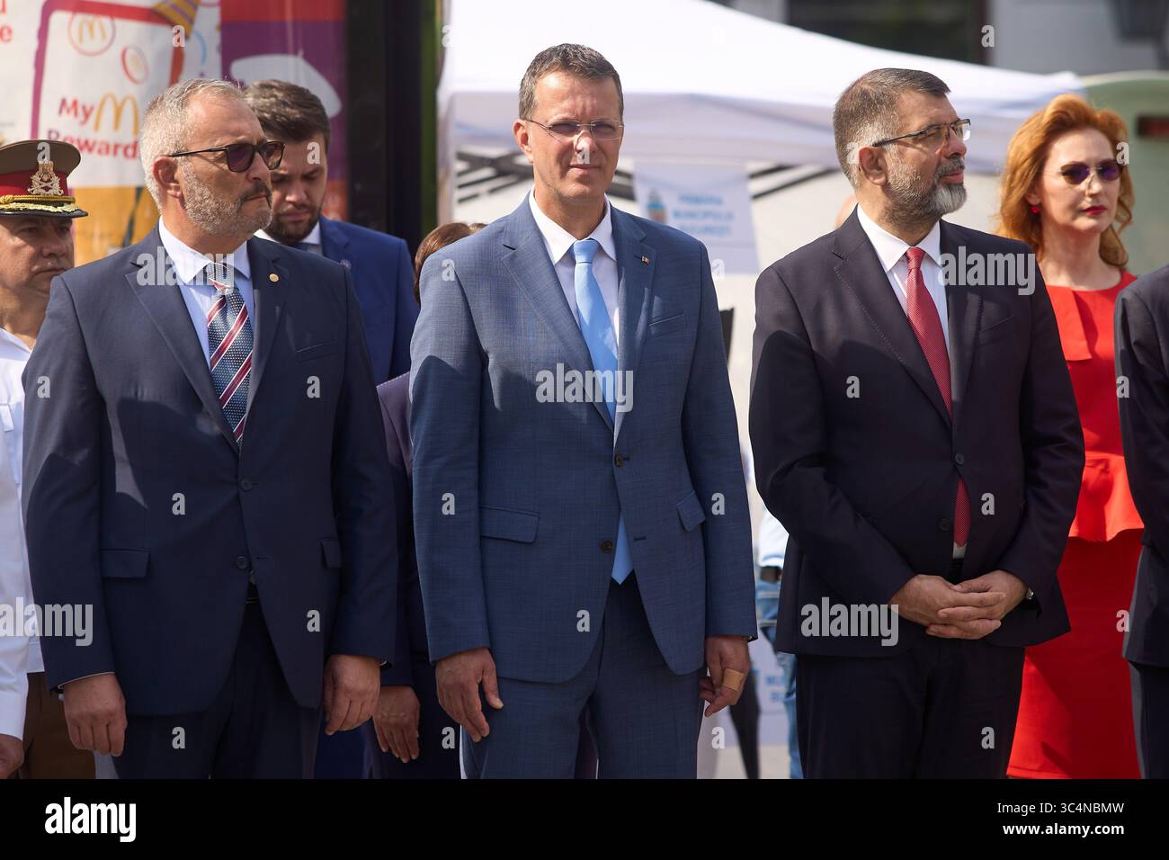 Bucharest, Romania. 29th July, 2025: Ionut Mosteanu (C), Romanian ...