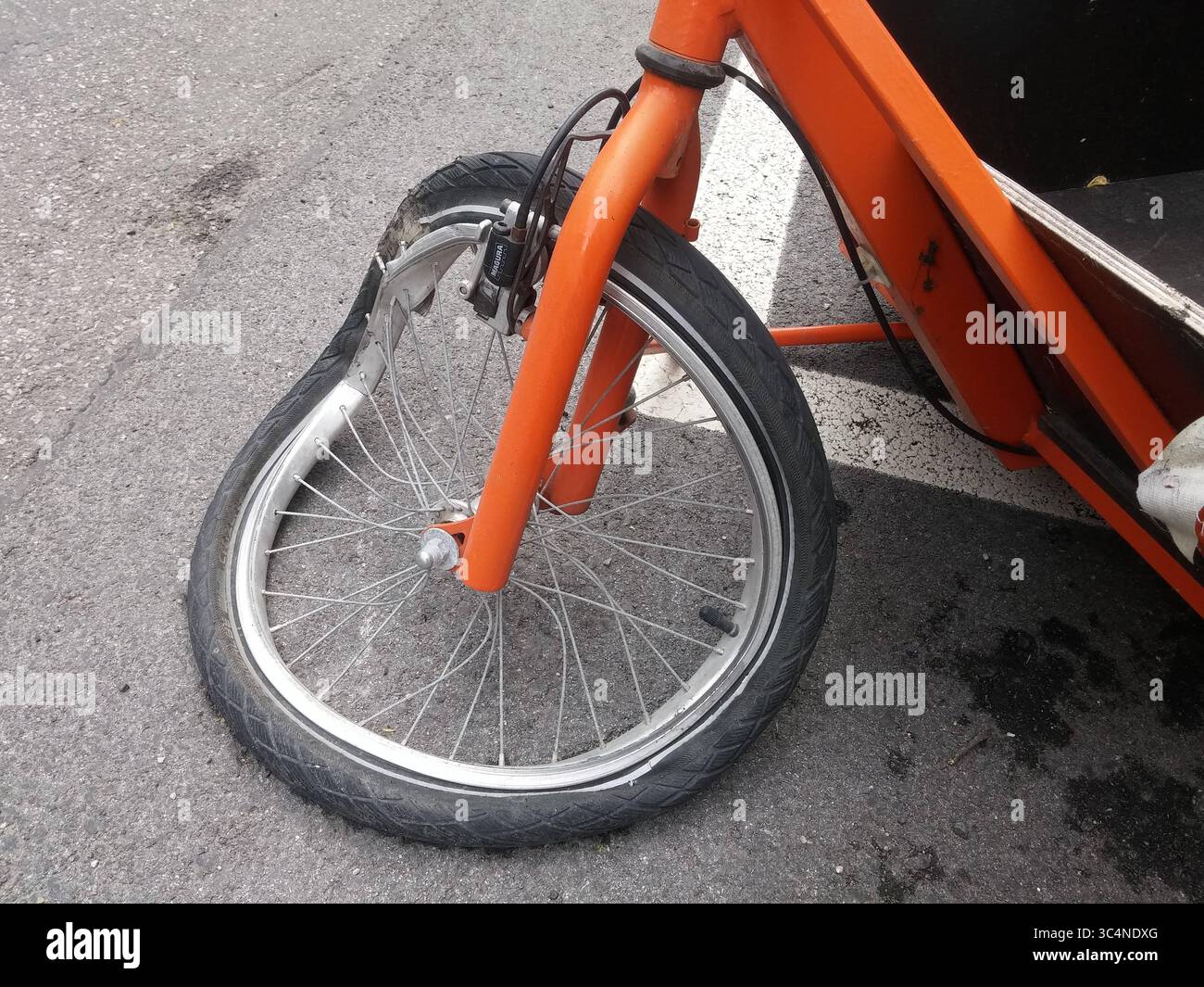 bicycle accident in road traffic, dangers and risks in bike riding ...