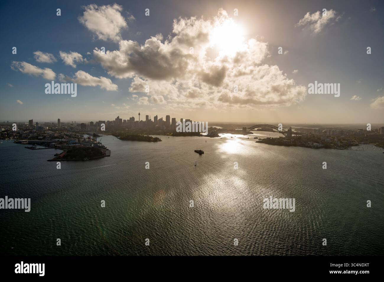 Aerial view of Sydney Harbour Stock Photo - Alamy