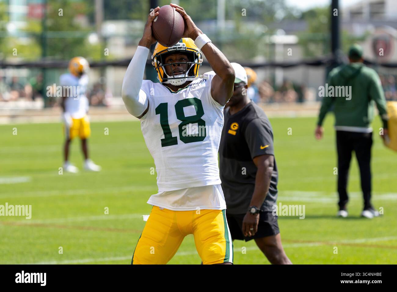Green Bay Packers Malik Heath during an NFL practice Monday, July 28 ...