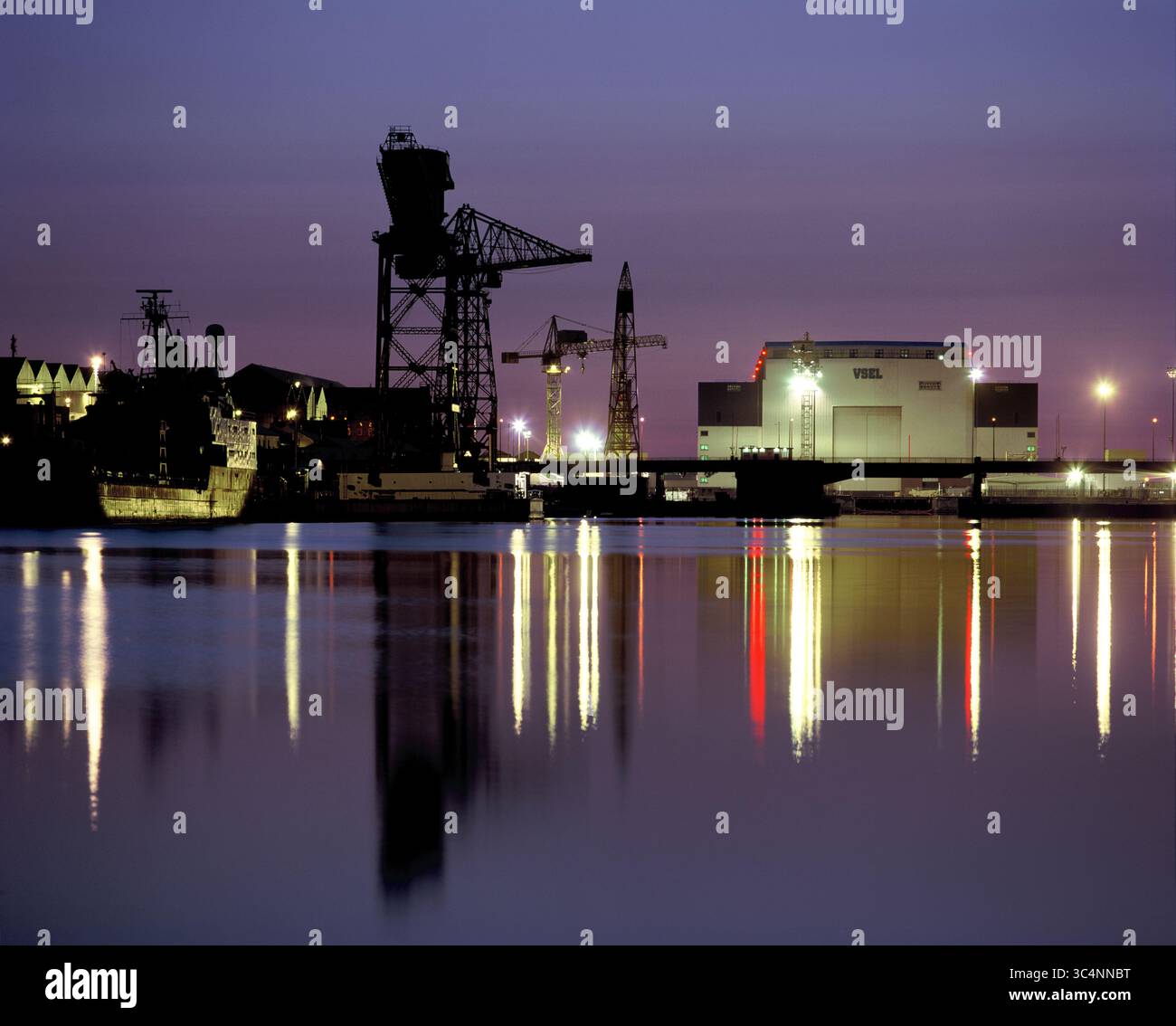 The former Vickers shipyard in Barrow-in-Furness, Cumbria, photographed ...