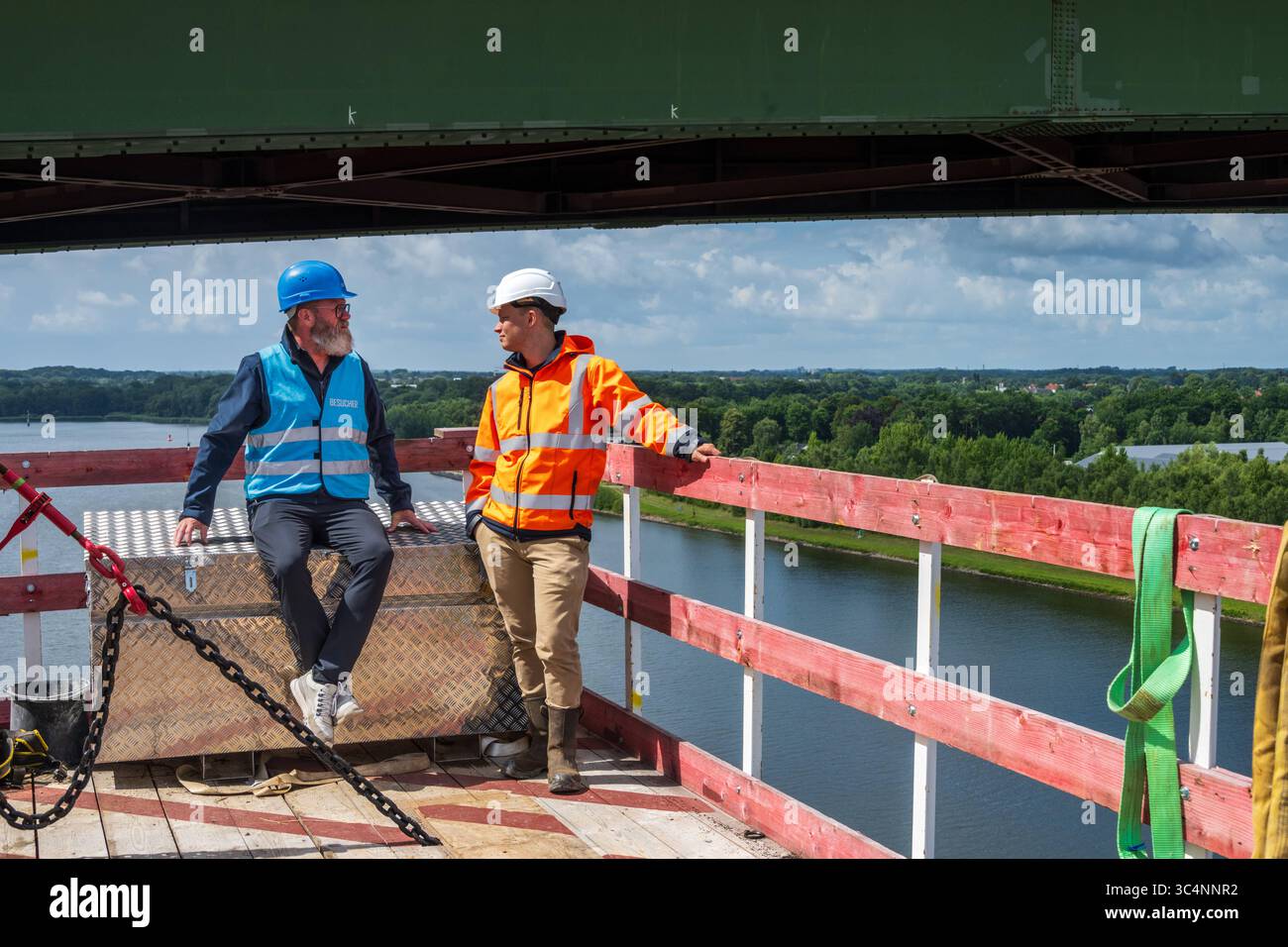 29.07.2025, Rader Hochbrücke, A7, Wirtschafts-, Verkehrs- und Tourismusminister Claus Ruhe ...