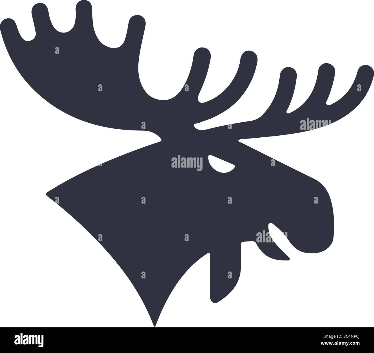White silhouette head king Stock Vector Images - Alamy