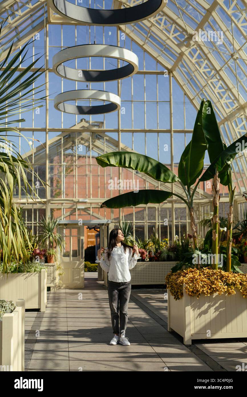 A Charming Greenhouse That Features an Abundance of Lush Tropical ...