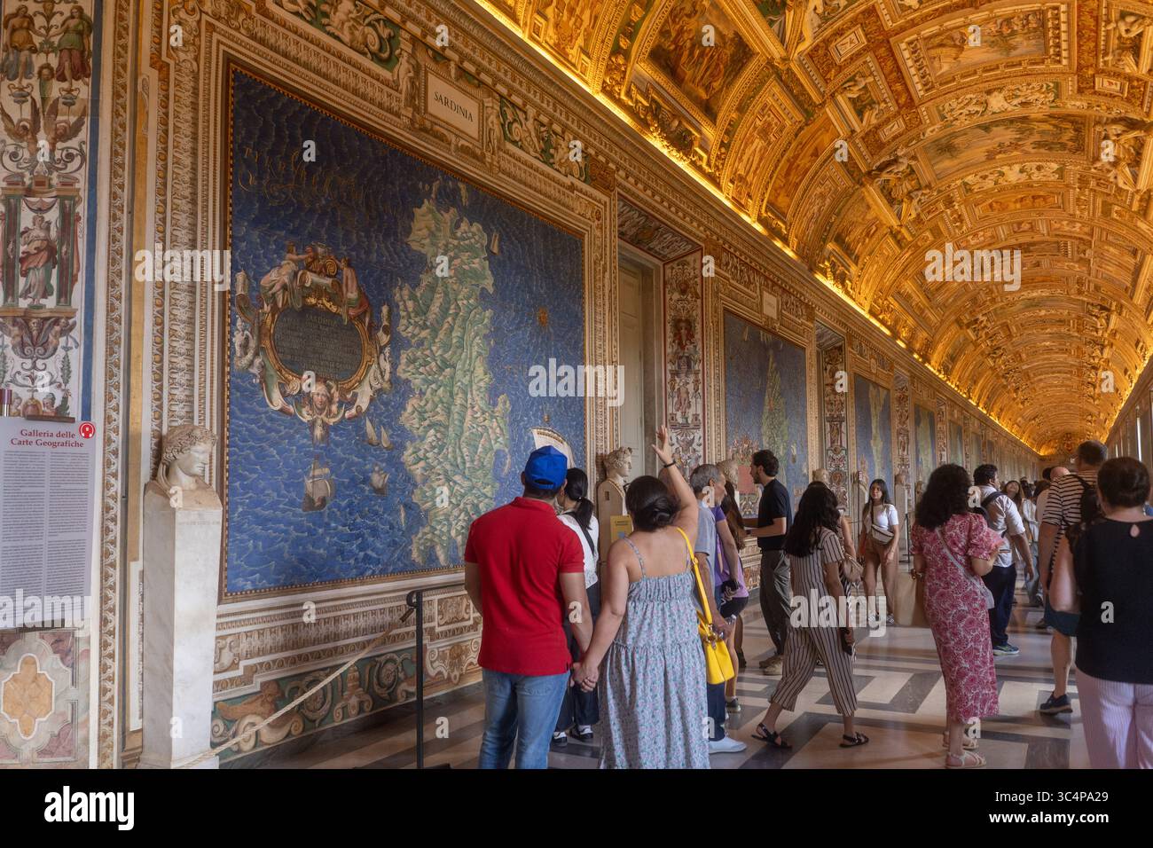 Vatican Museum Rome - Hall of the ancient maps Stock Photo - Alamy