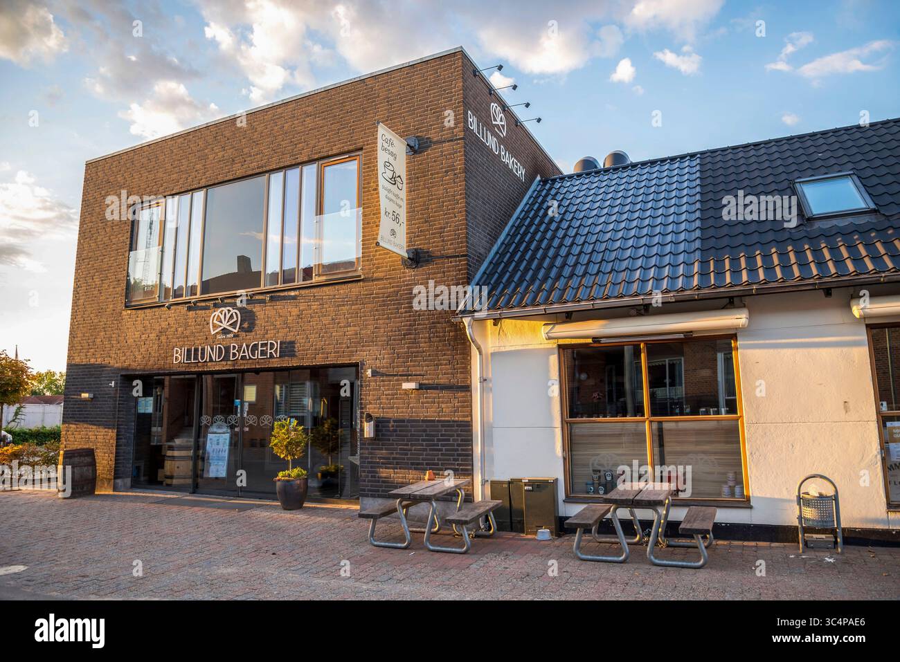 Cozy Brick Building Featuring a Bakery in a Scenic Urban Area, Billund ...
