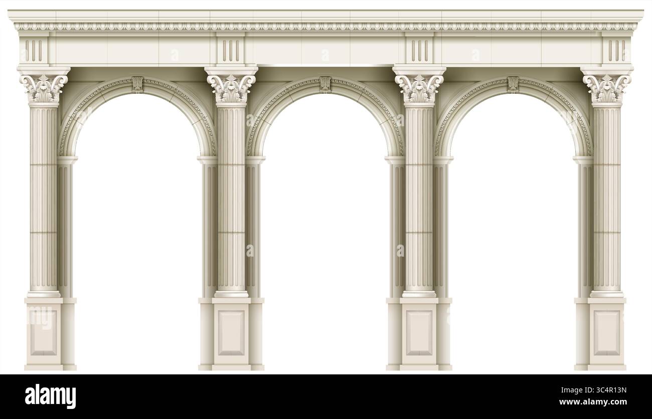 Columns facade Cut Out Stock Images & Pictures - Alamy