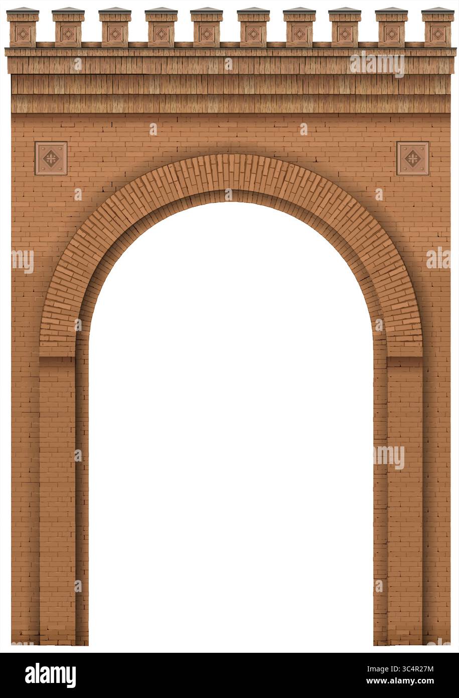 Classic brick style Cut Out Stock Images & Pictures - Alamy