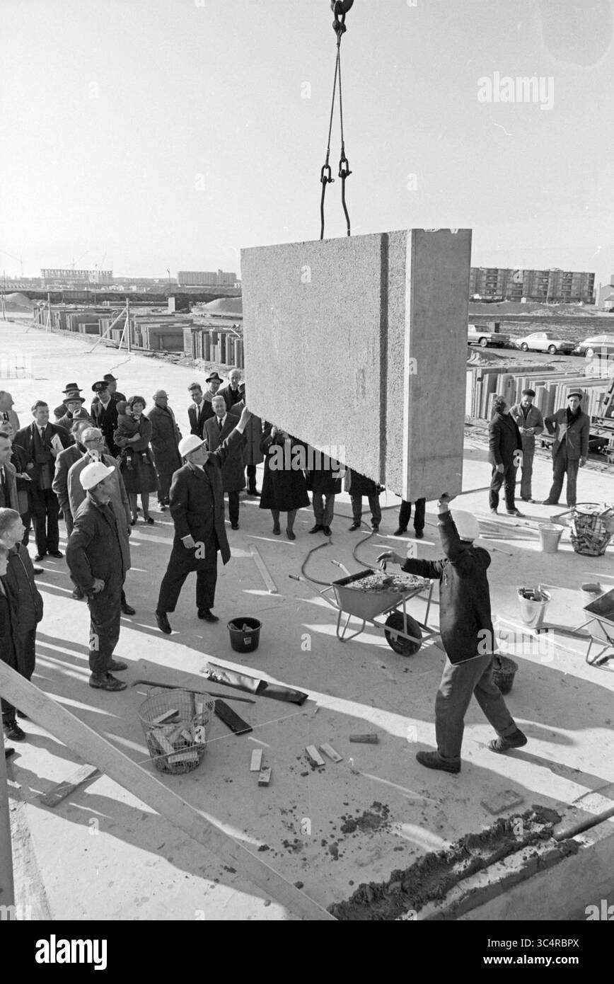 Construction site from air concrete Black and White Stock Photos ...