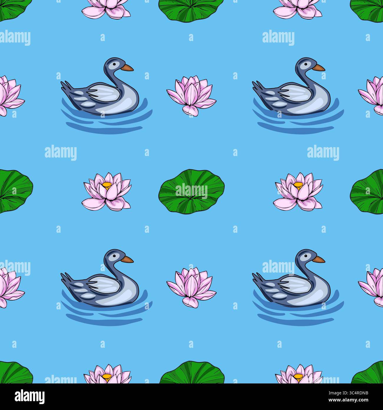 Stylized ducks Stock Vector Images - Alamy