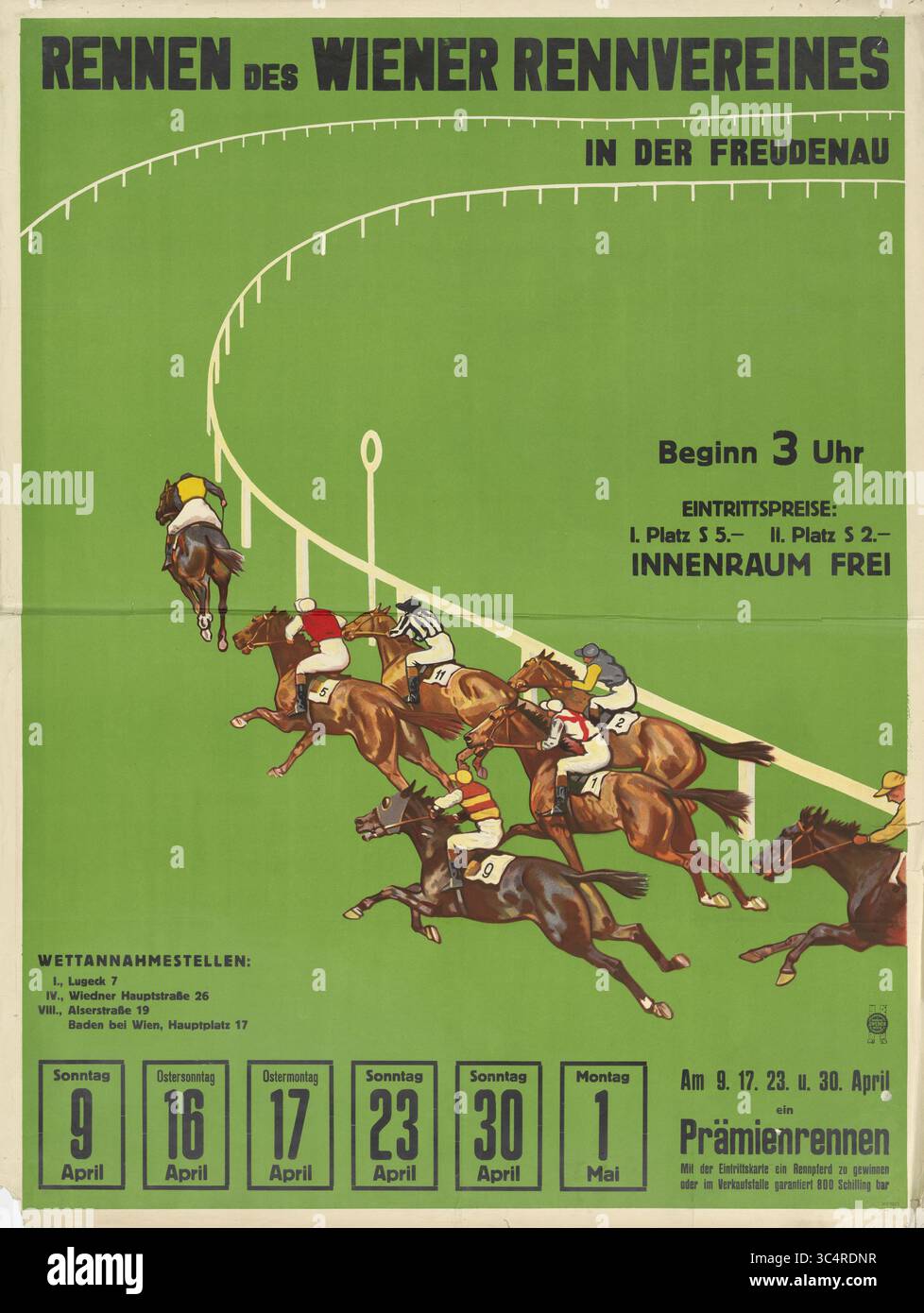 "Races of the Vienna Racing Club in Freudenau". Austria, Vintage 1930s ...