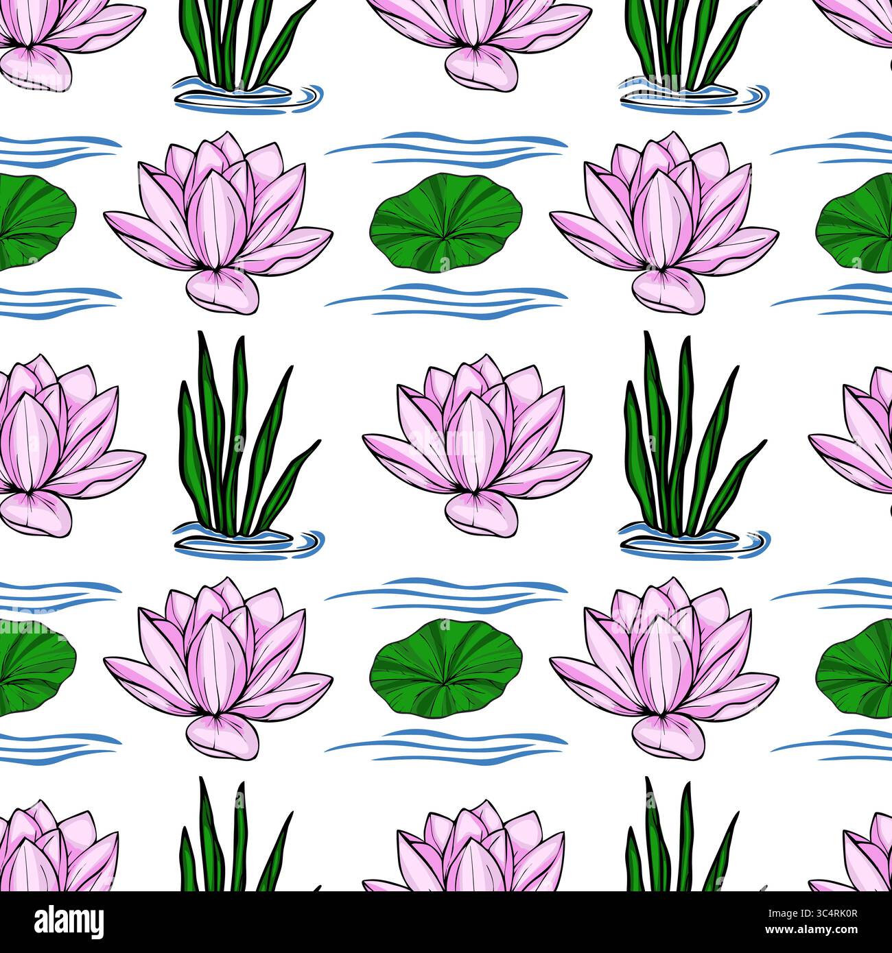 Water plants texture Stock Vector Images - Alamy