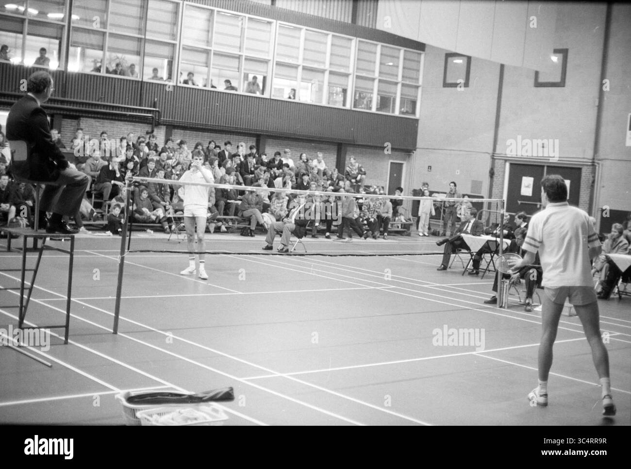 Lively badminton match unfolds hi-res stock photography and images - Alamy