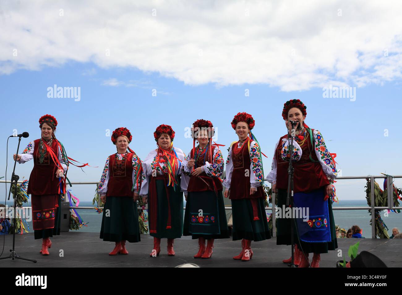 The Ukrainian collective Culbaba Theatre singing traditional folk songs ...