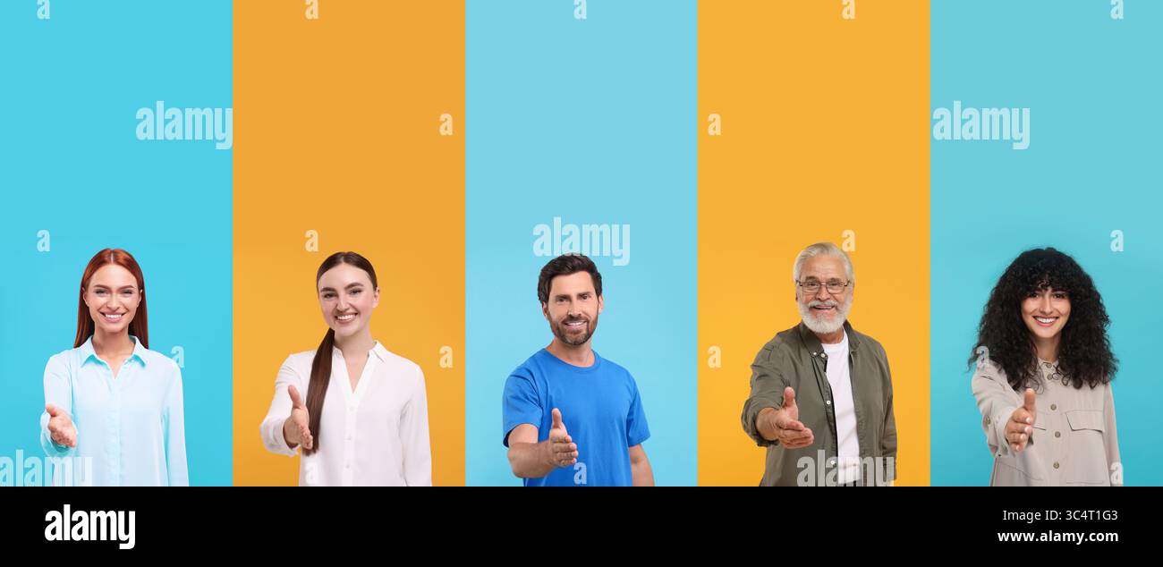 Friendly people welcoming collection hi-res stock photography and ...