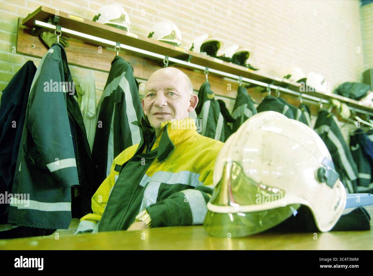 Firefighter stands confidently hi-res stock photography and images - Alamy