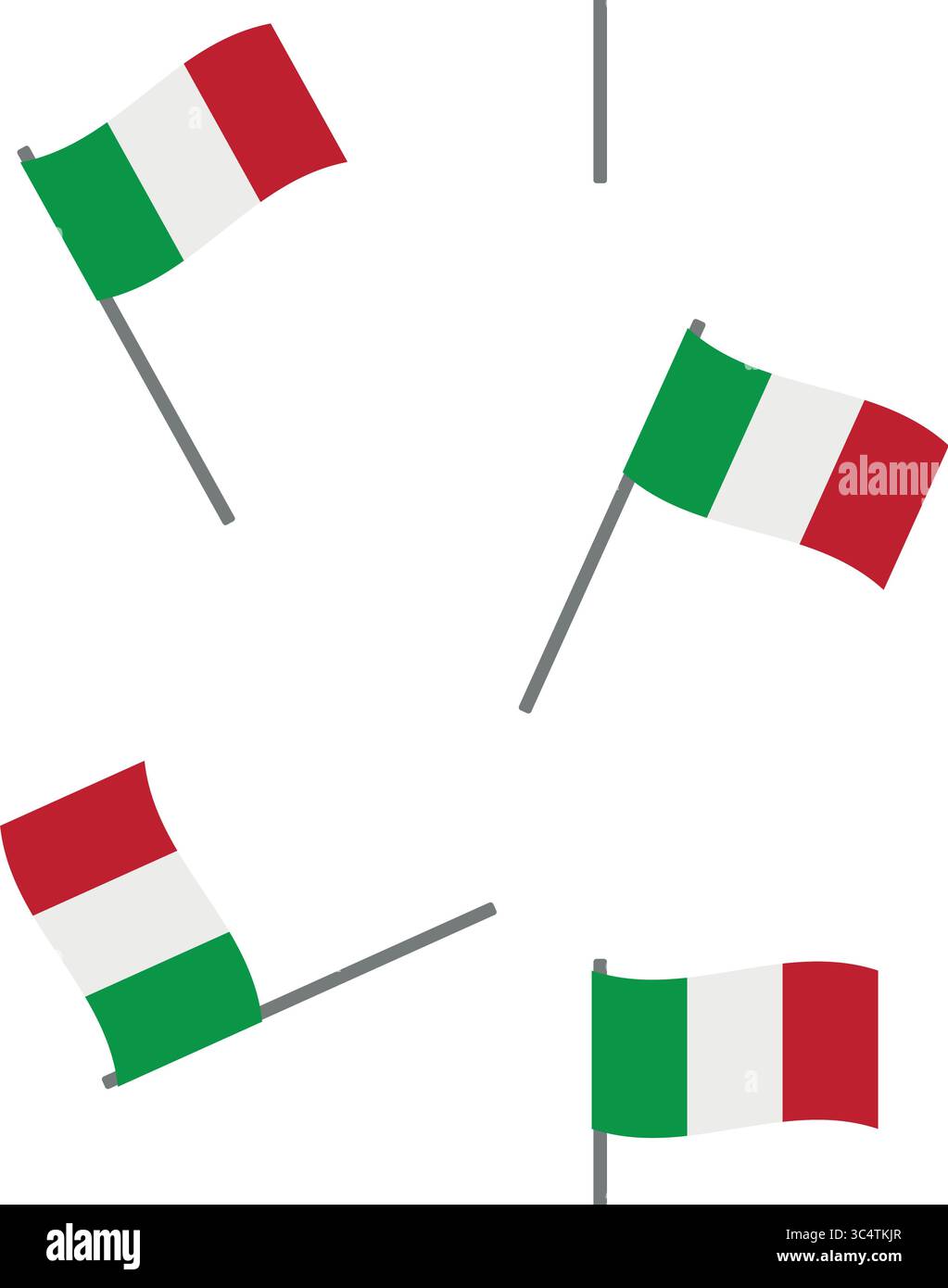 Italian tricolore flag on Stock Vector Images - Alamy