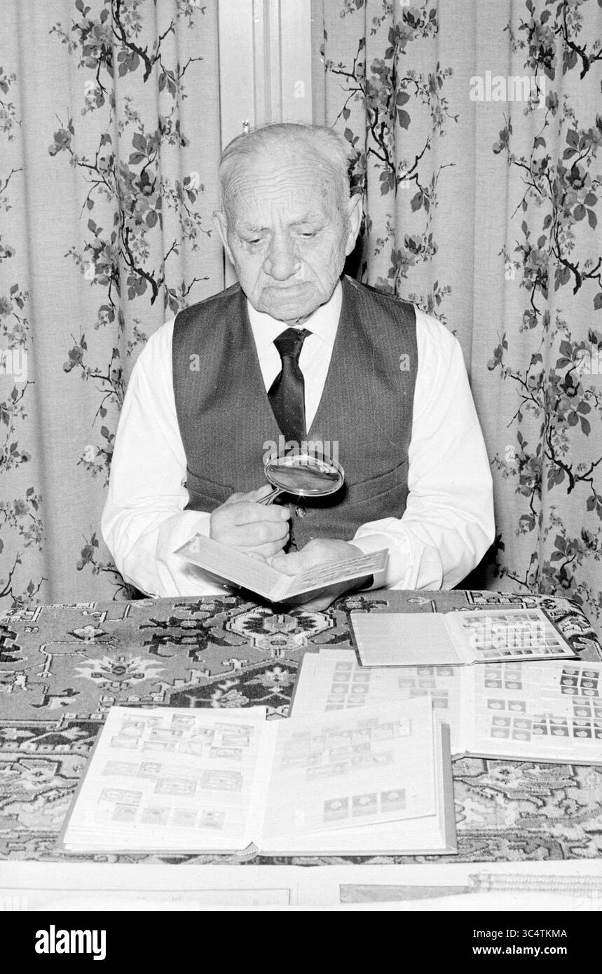 Man collection stamp Black and White Stock Photos & Images - Alamy