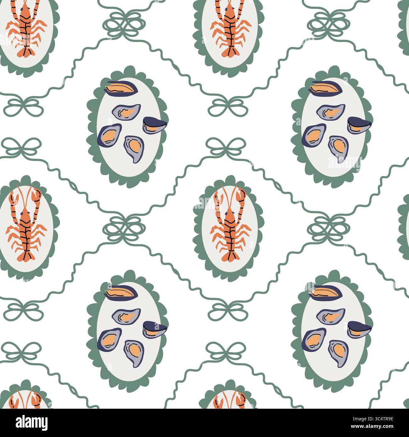 Food motifs Stock Vector Images - Alamy