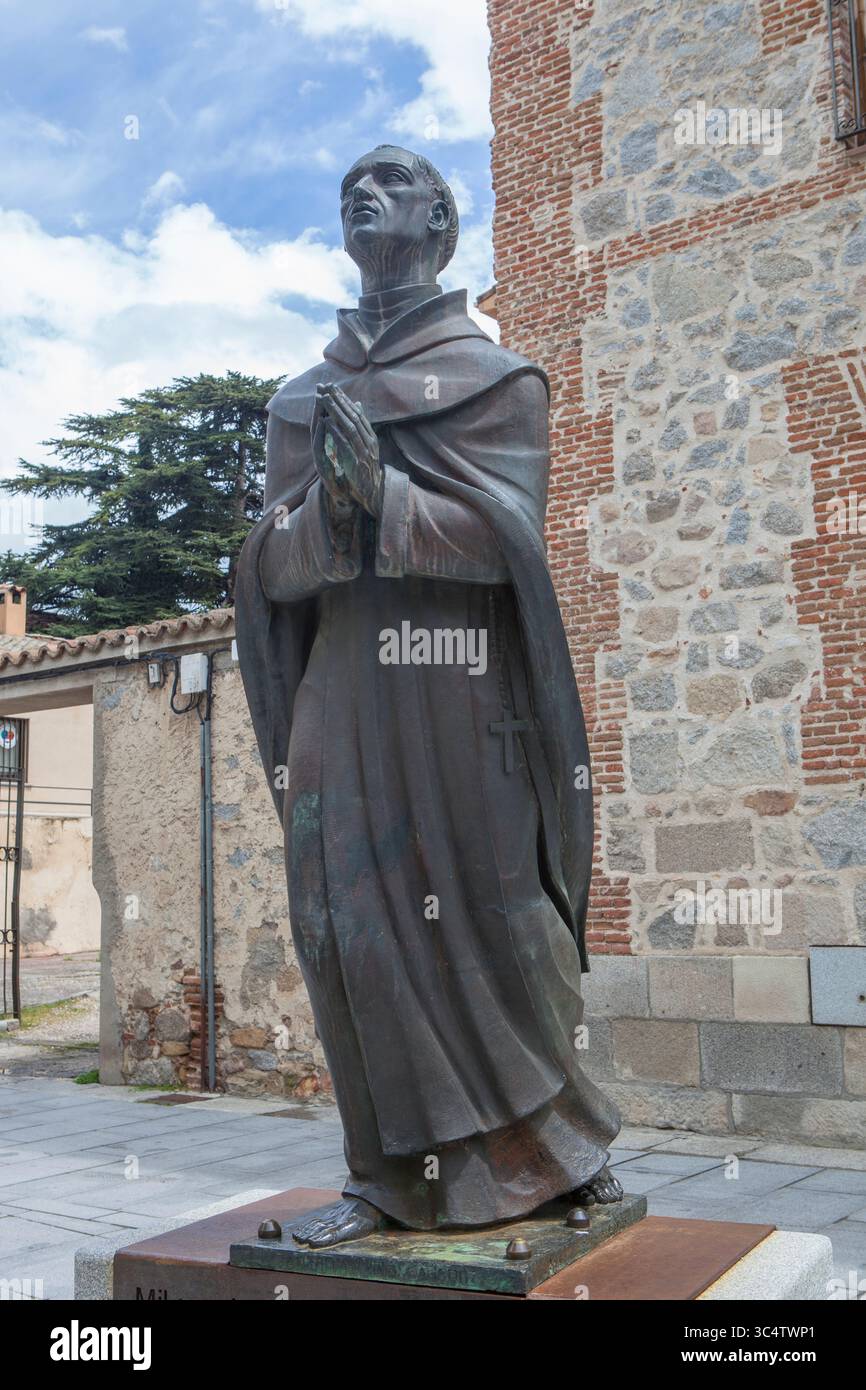 Avila, Spain - May 5th, 2025: St. John of the Cross statue, Spanish ...