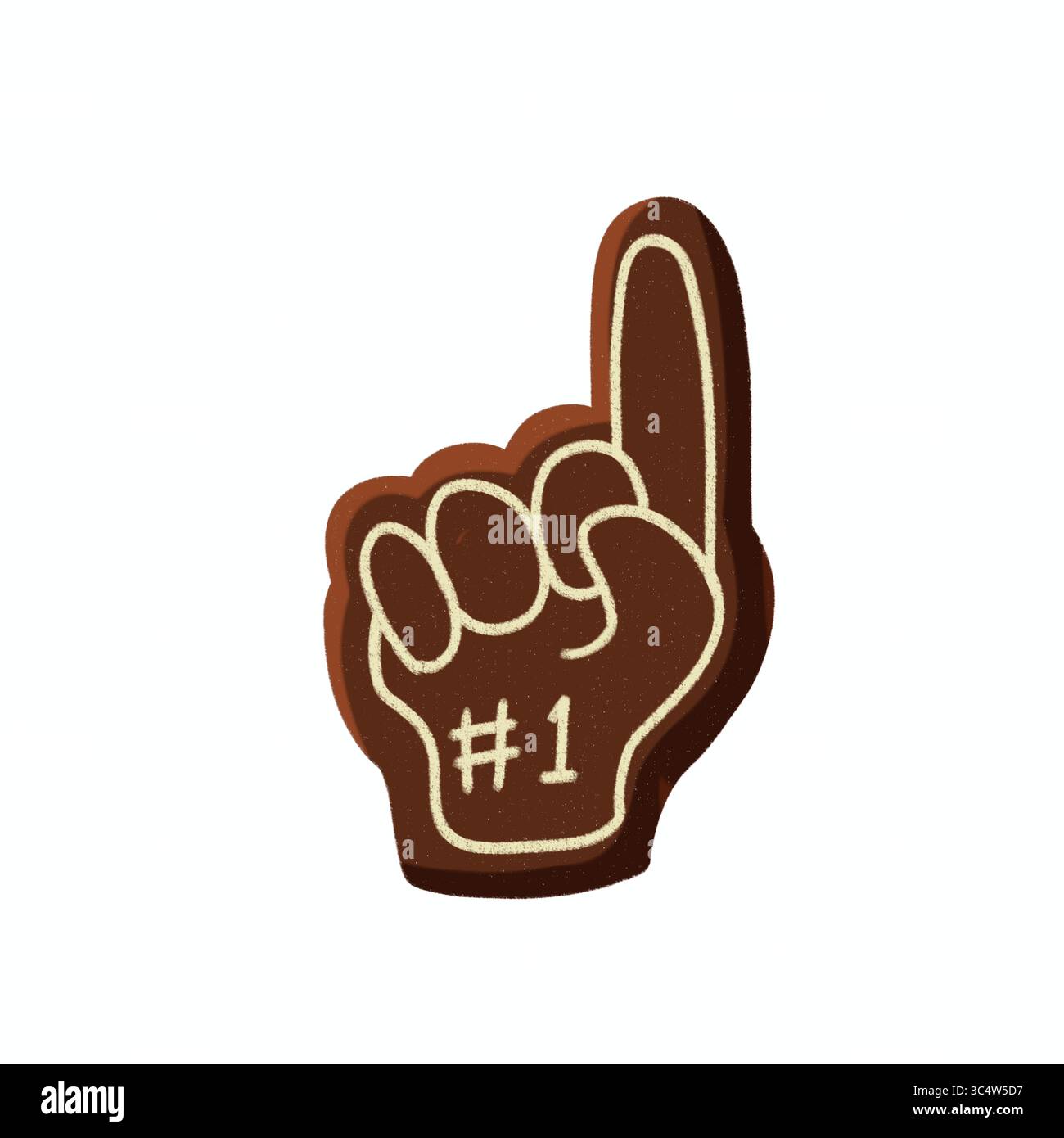 foam finger cutout showing a pointing hand gesture, commonly used by ...